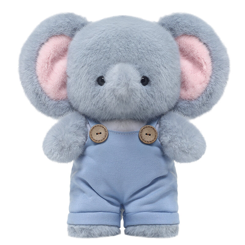 Комбинезон унисекс ZHUOQU Overalls for Kids, милые очаровательные комбинезоны куклы-слоники плюшевая кукла, 31 см