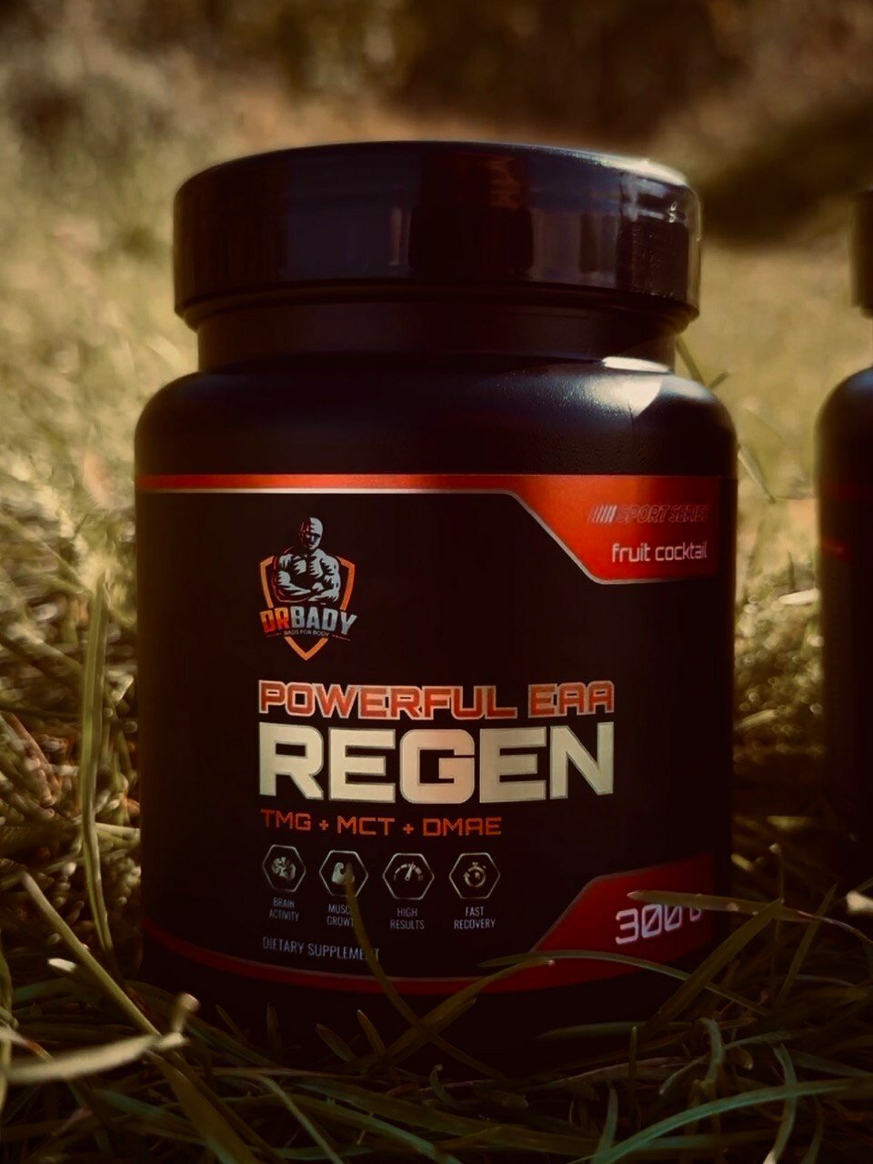 ЕАА, BCAA Аминокислоты, POWERFUL EAA REGEN фруктовый коктейль 300г, 20 порций
