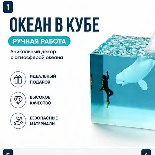YUFAN Сувенирная Статуя горбатого кита, высота 7.5 см, длина 12 см