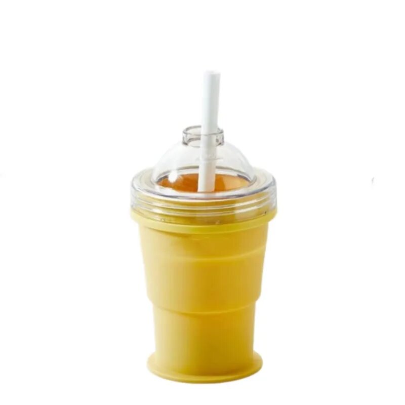 Складная кружка для напитков Yellow-1pc