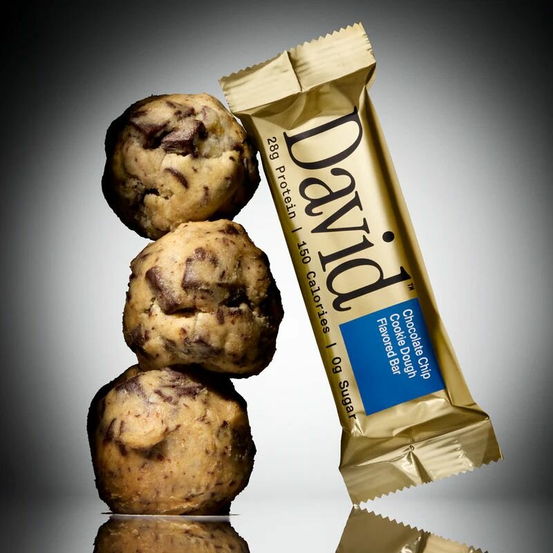 David Protein Набор протеиновых батончиков Chocolate Chip Cookie Dough, 12шт