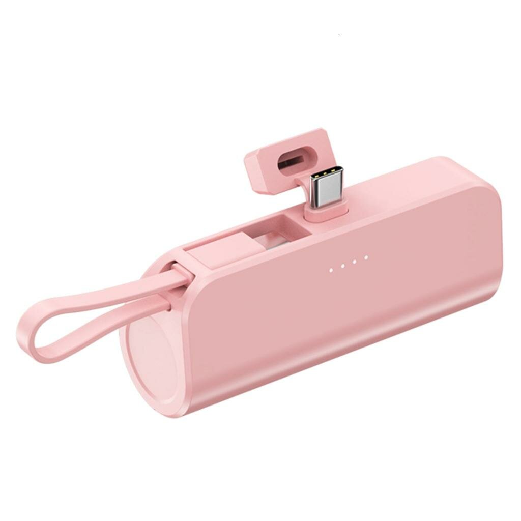 Кейс для батарей 21700 с USB-C, Розовый