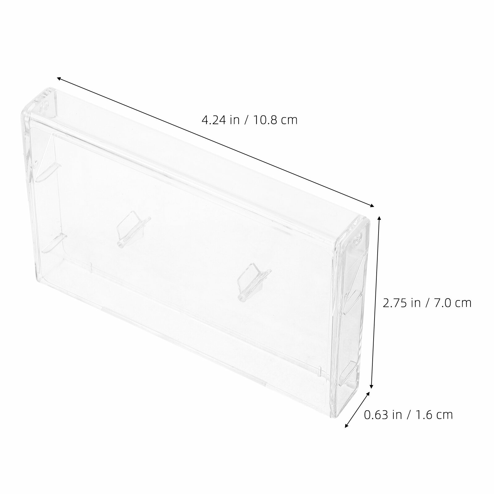 Прозрачные Держатели Для Кассет 2Шт Размер 10.80X7.00X1.60Cm