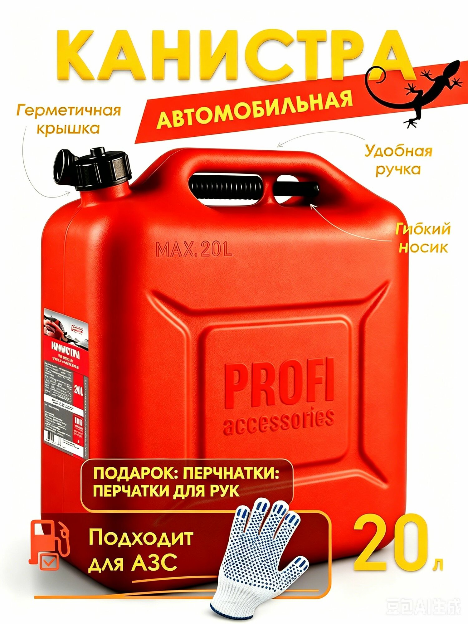 Канистра для ГСМ, 20 л