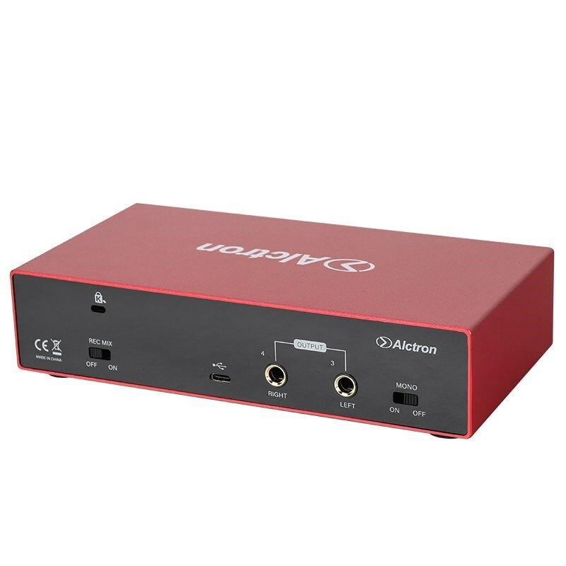 U48MKII Звуковая карта USB, 24 бита/192 кГц Аудиоинтерфейс USB