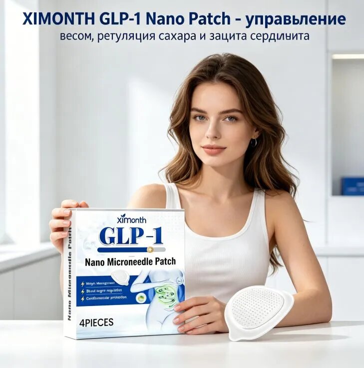 Наномикронидные пластыри XIMONTH GLP-1 4 шт