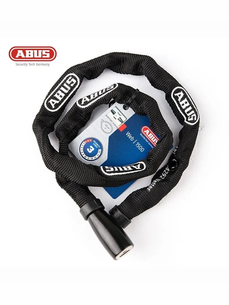 Замок велосипедный цепной ABUS mini, противоугонный, портативный, для детского велосипеда