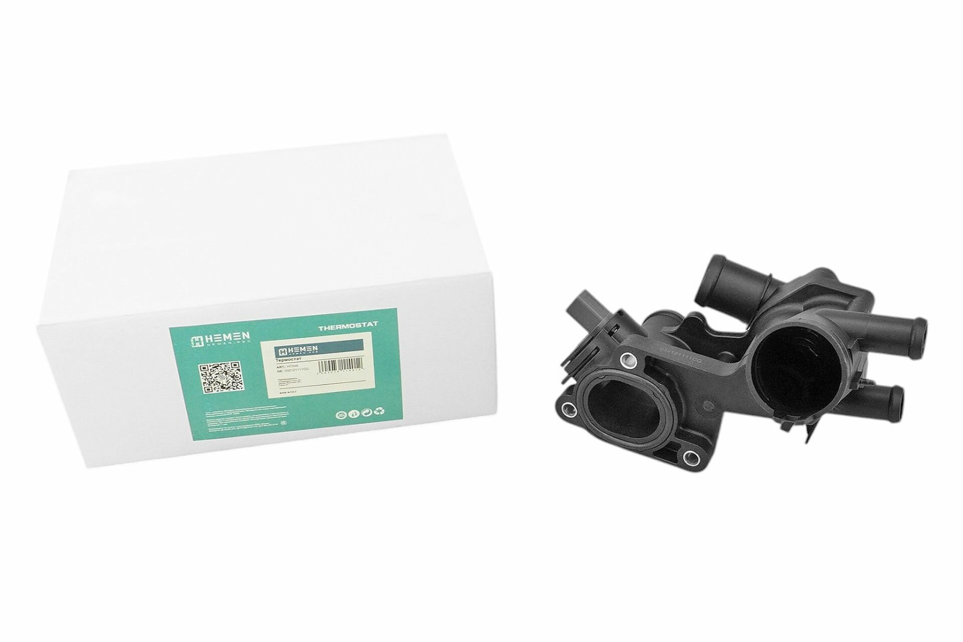 Корпус термостата в сборе HEMEN Volkswagen Polo 05-, Skoda Roomster 06-, Fabia 07- 87* (HT046)