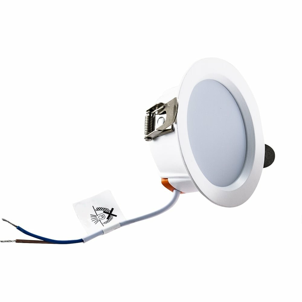Встраиваемый светодиодный светильник FIBERLI CDEW3-TECO(W), 7W, 3000K, IP20, 110, Φ 90x38 (Φ75), белый 12130701