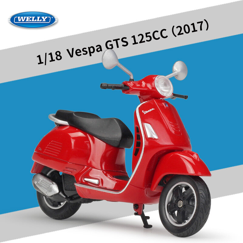 Самокат Вилли уэлли VESPA1953, имитация локомотива, красный