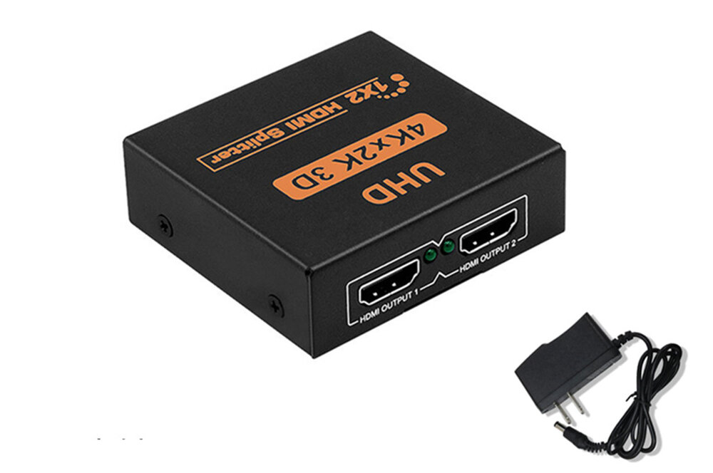 HDMI разветвитель MyPads TA-120860 сплиттер 1x2-х портовый ретранслятор-концентратор с усилителем