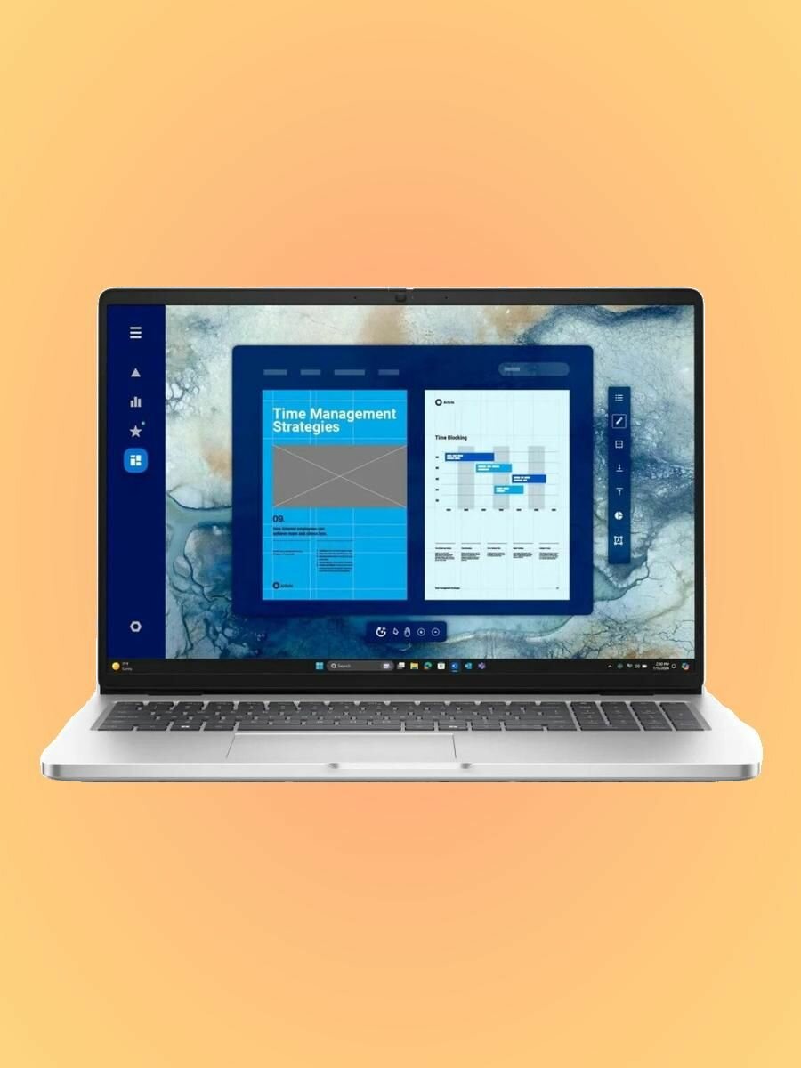 Dell Dell Pro 16 (PRO16-5653/32GB/WIN11PRO) Ноутбук 16", Intel Core i5-1235U, RAM 32 ГБ, SSD 512 ГБ, Intel Graphics, Windows Pro, (PRO16-5653/32GB/WIN11PRO), серый, Русская раскладка
