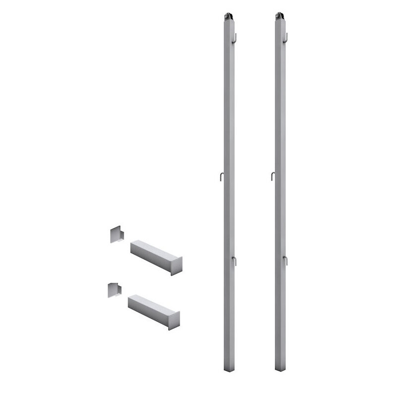 Столбы для бадминтона 40x40mm под стаканы x2 в комплекте стаканы