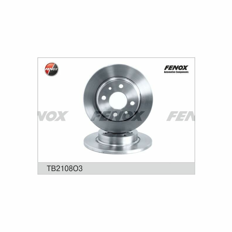 Диск тормозной передний FENOX TB2108O3 для а/м ВАЗ 2108-21099, 2113-2115, ИЖ 2126, R-13, 240х12 мм.