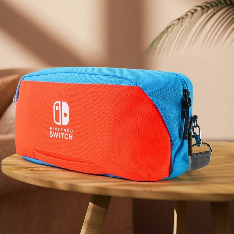 Чехол для игровой приставки Nintendo Switch компактный кожаный чехол-сумка с диагональным ношением
