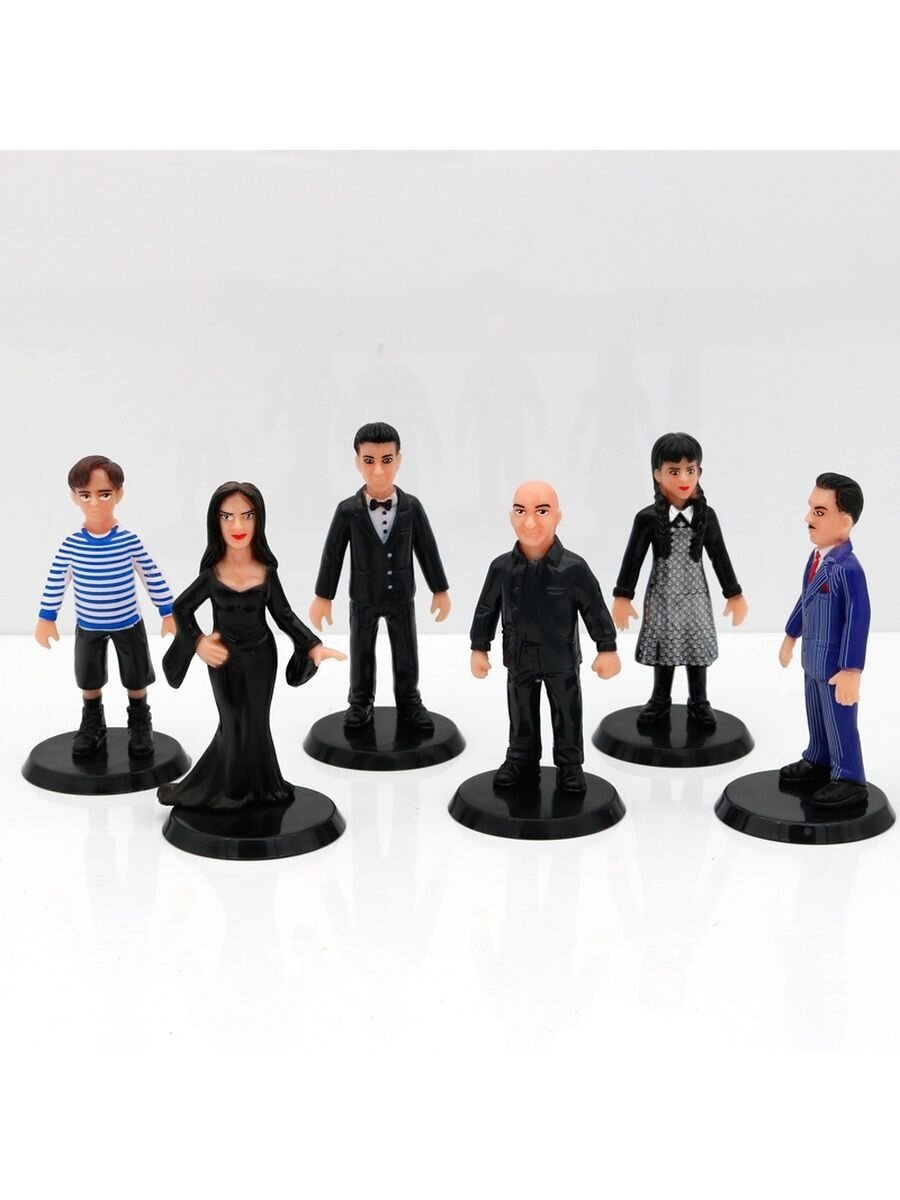 Набор фигурок Уэнздей Аддамс 6 штук, 9.2cm - 10cm