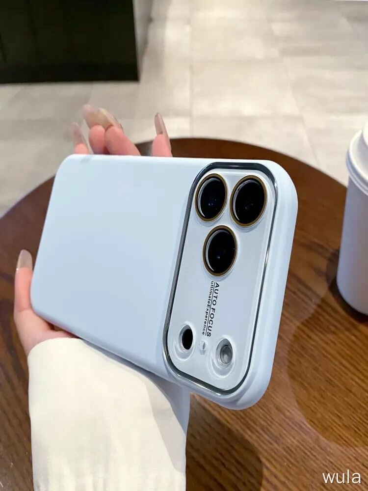 Чехол для Apple iPhone 17 Pro, жидкий силикон, защита камеры, обложка для повседневного использования