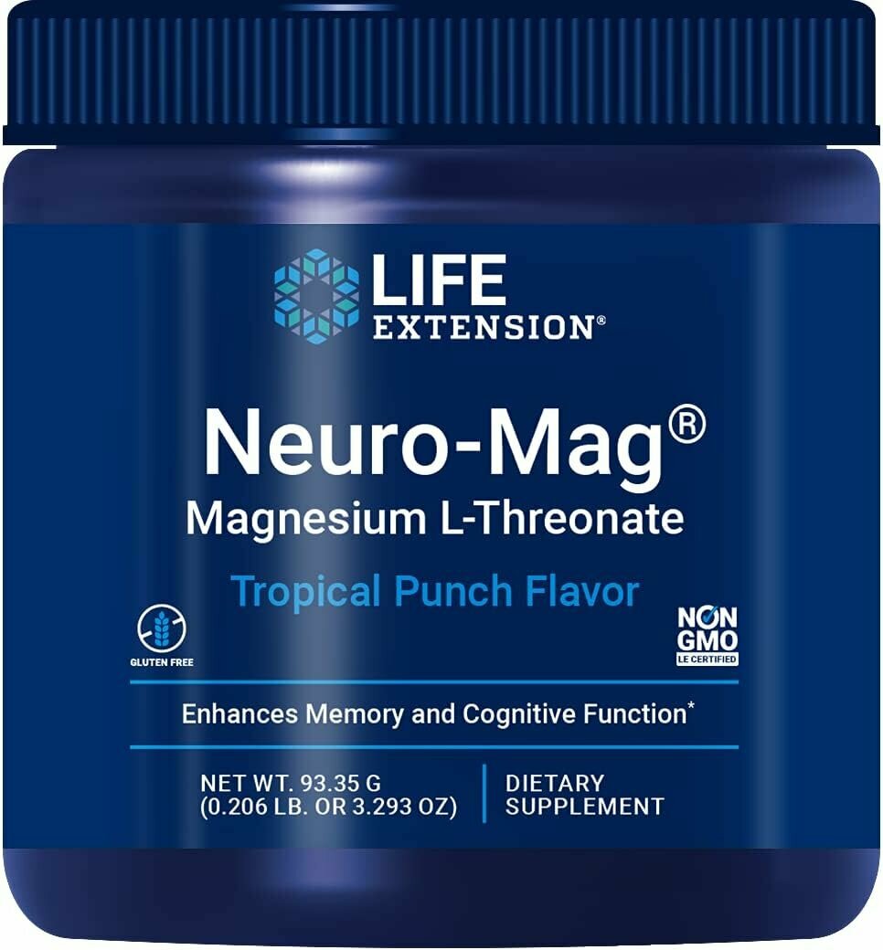 (2 Банки) LIFE Extension Neuro-Mag® Magnesium L-Threonate 93,35 gr