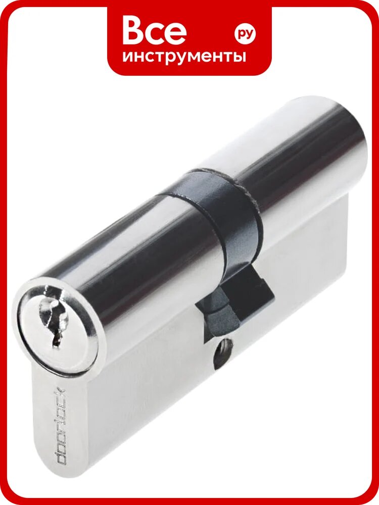 Цилиндр DOORLOCK V 2200Z N серия Variant, никелированный, 45x45 мм, 5 ключей,