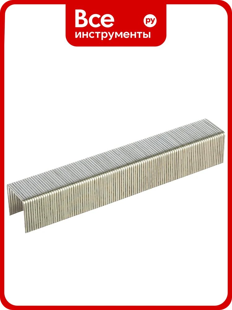 Скобы 12 мм, для мебельного степлера, тип 53, 1000 шт. MATRIX 41122, 1 мм, для скрепления материалов