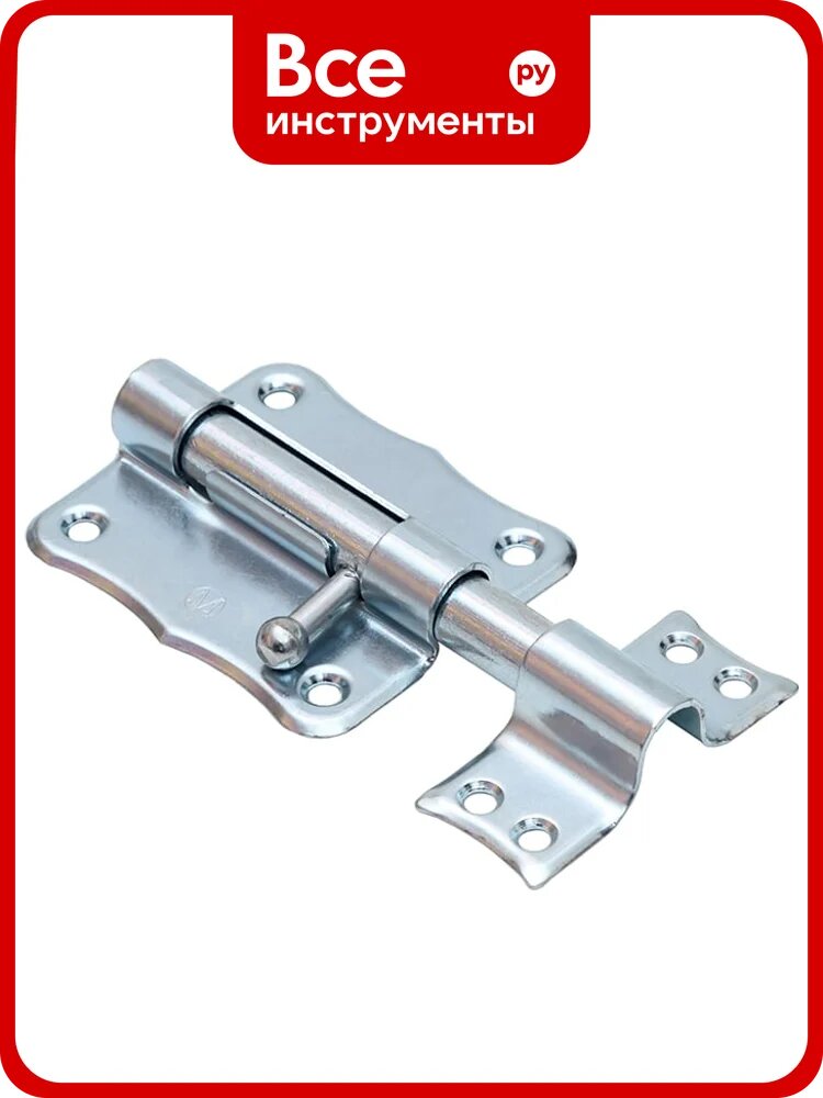 Фигурная задвижка скобяной ШФ-60 цинк 007273