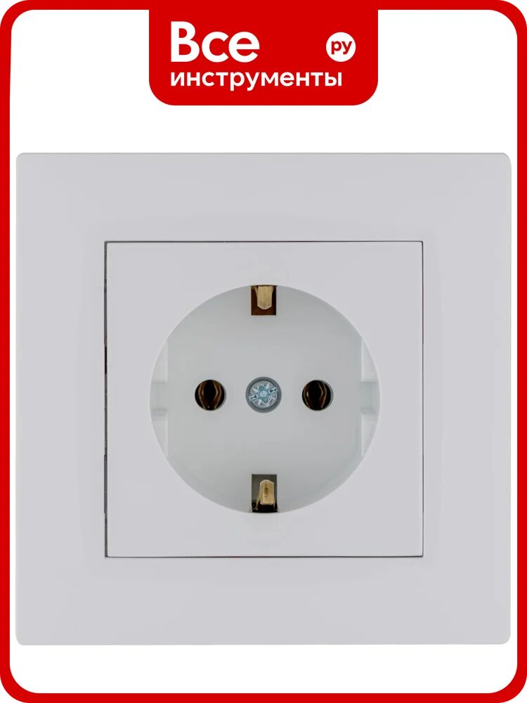Розетка MAKEL с/з (Керамика) СП KAREA RIZZ 16А IP20 бел, надежное и эффективное