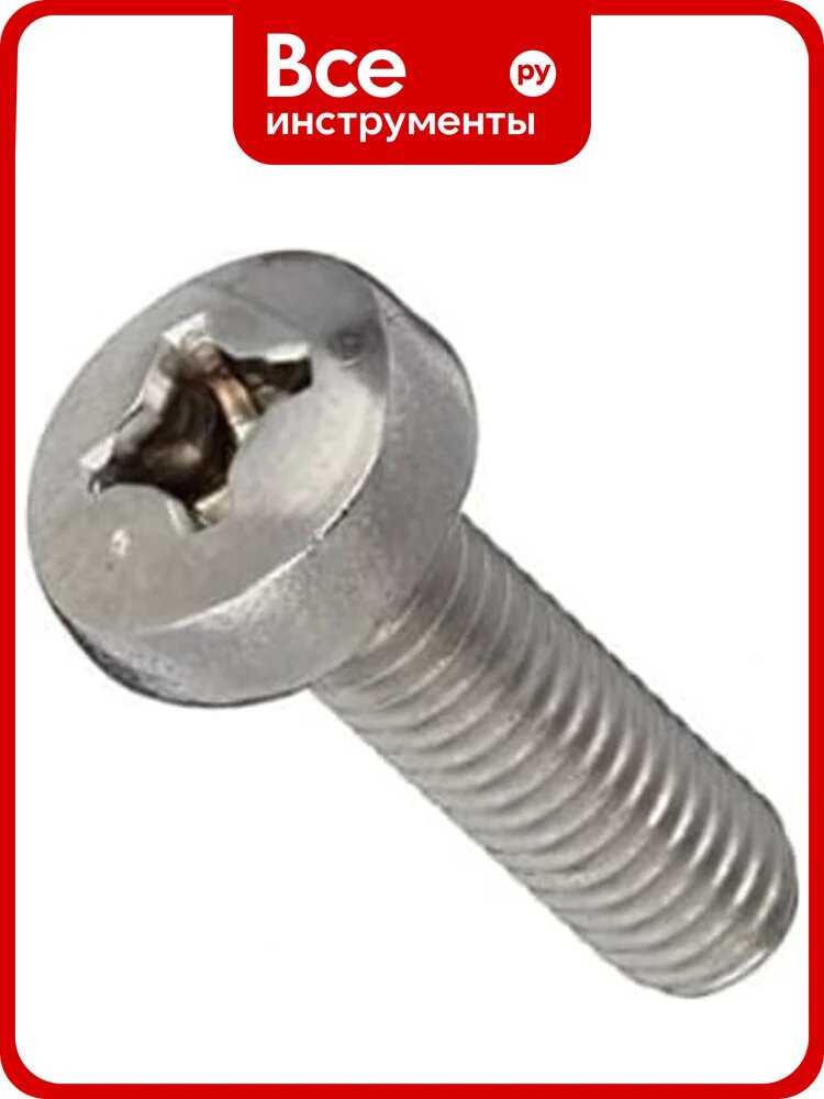 Винт ARNO INDUSTRIES DIN 7985 A49300601693J07, нержавеющая сталь, полукруглая головка, 6x16 мм, 20шт