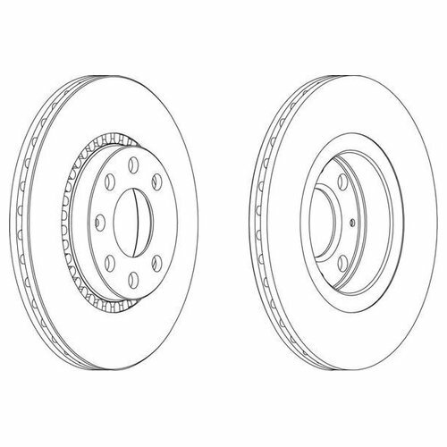 Диск тормозной передний Ferodo DDF328