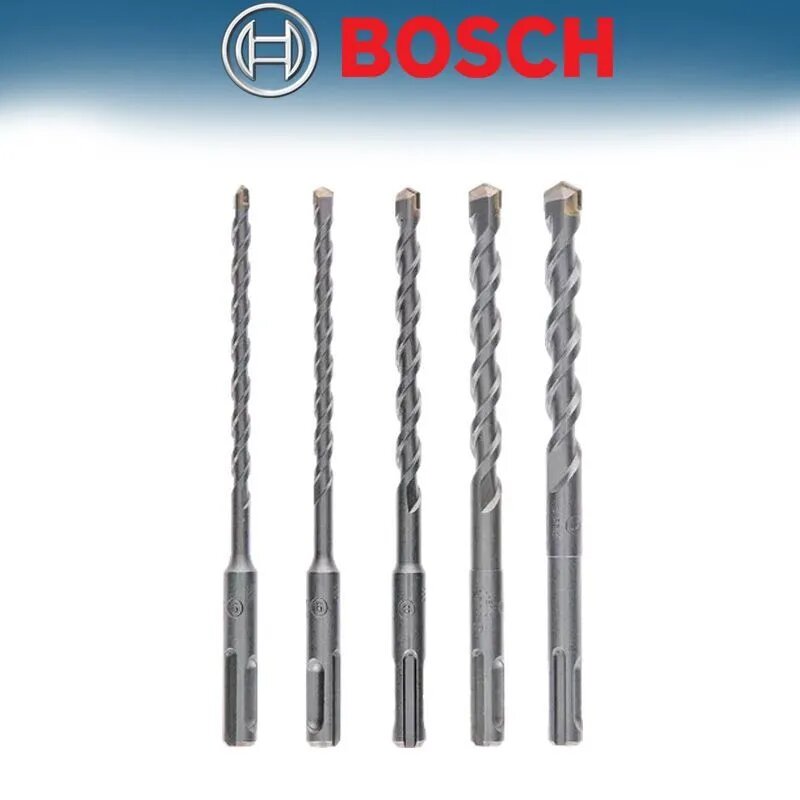 Bosch 2608579120 Набор сверл-перфораторов 6/6/8/10/12 Удаление пыли Высокая твердость Прочный спиральный электроинструмент Аксессуары