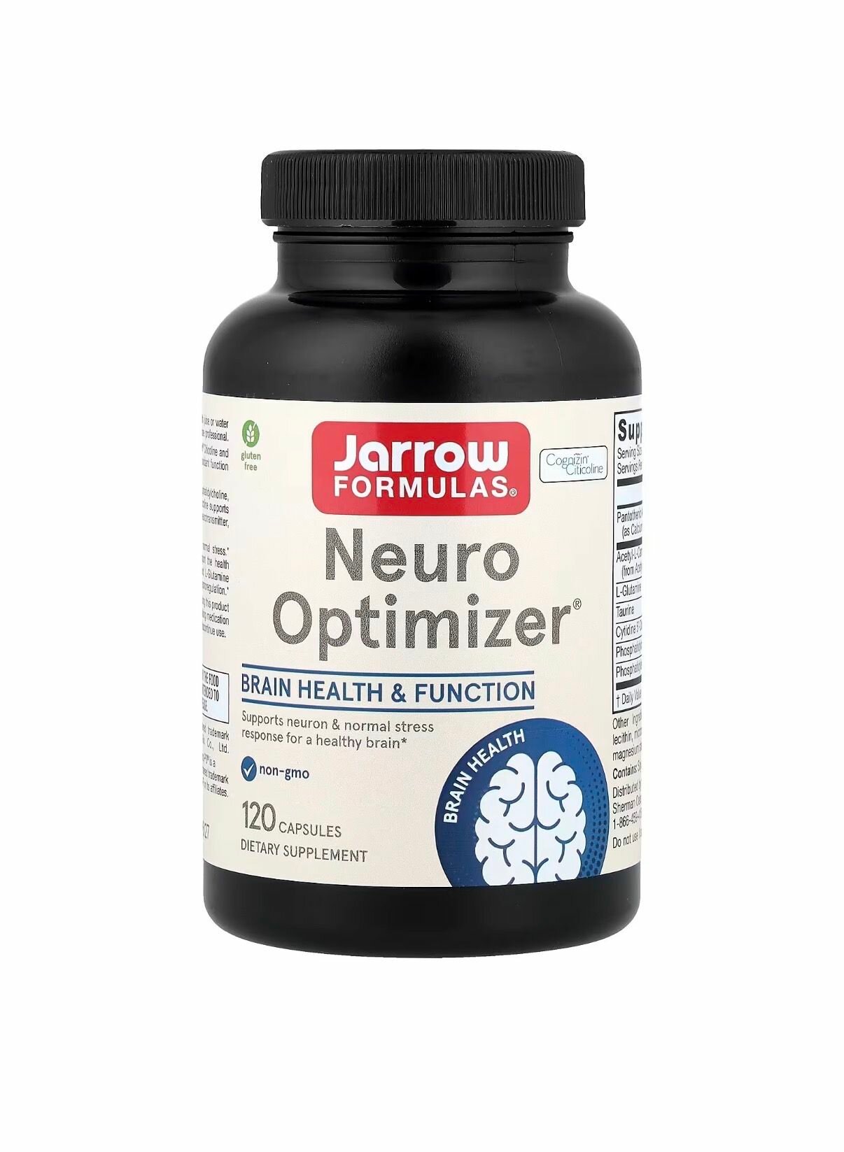 Neuro Optimizer, когнитивная поддержка, внимание и концентрация, 120 капсул