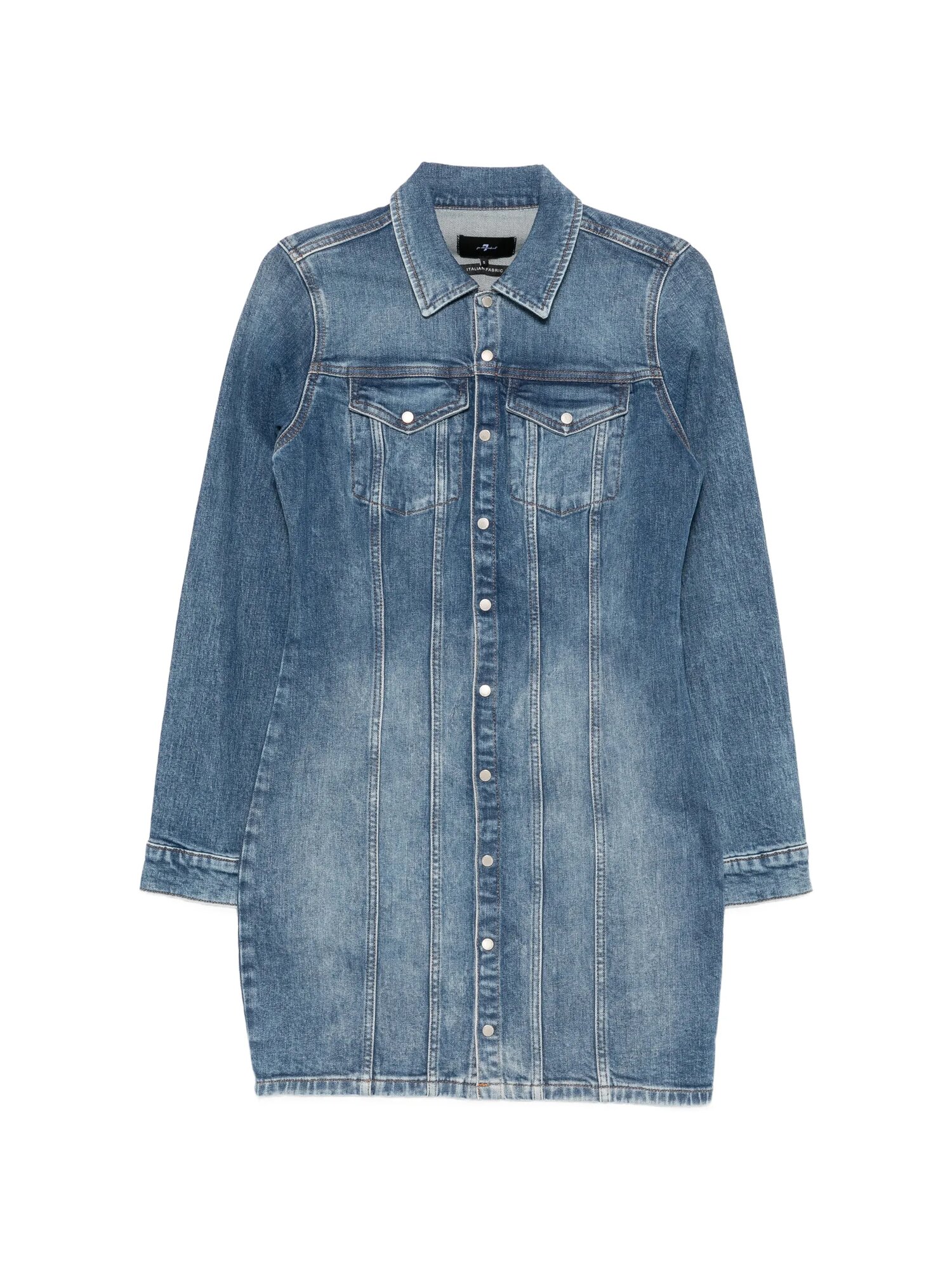 Платье Long-sleeve button-up mini dress