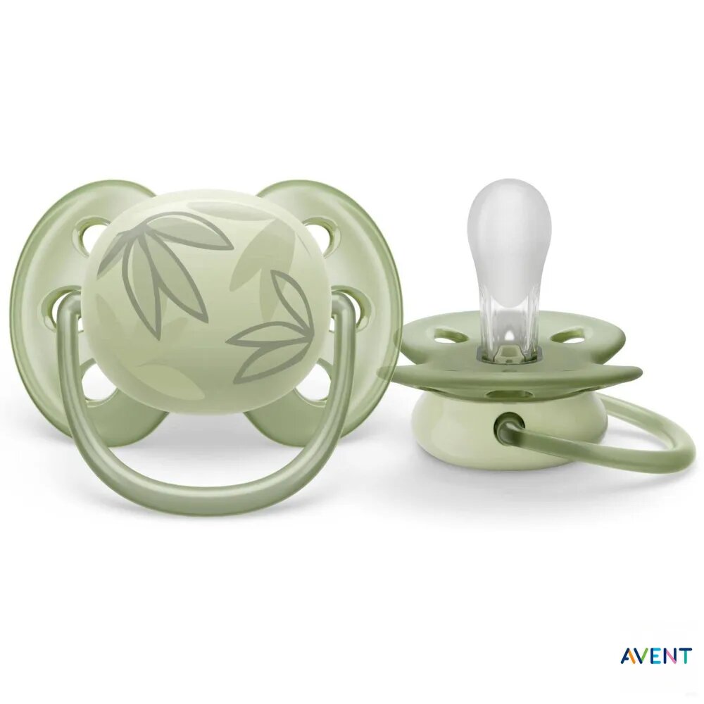 AVENT SCF092/02 Соска-пустышка силиконовая ultra soft 0-6мес N1