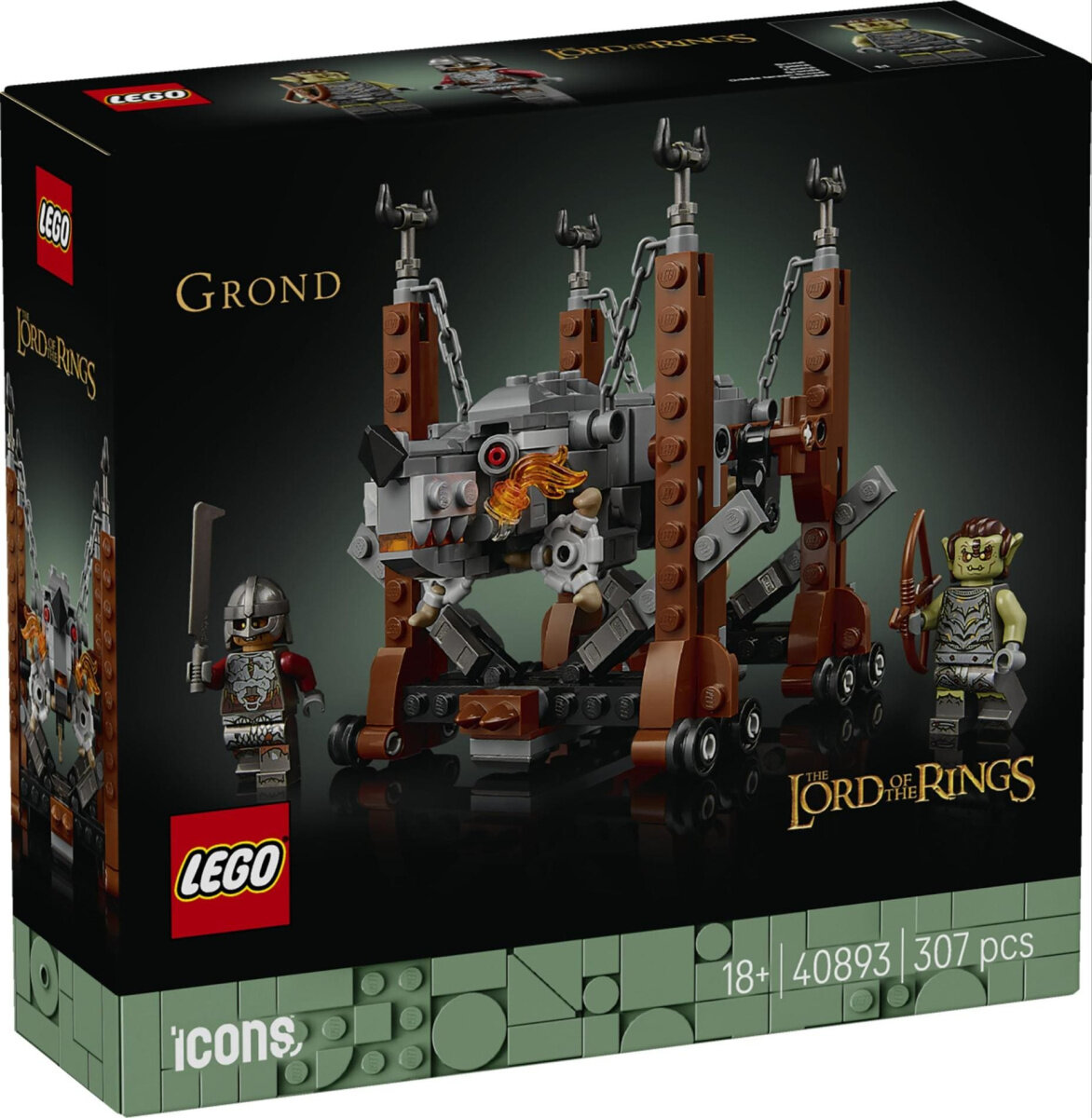 Конструктор LEGO Icons 40893 Grond Властелин колец: Гронд