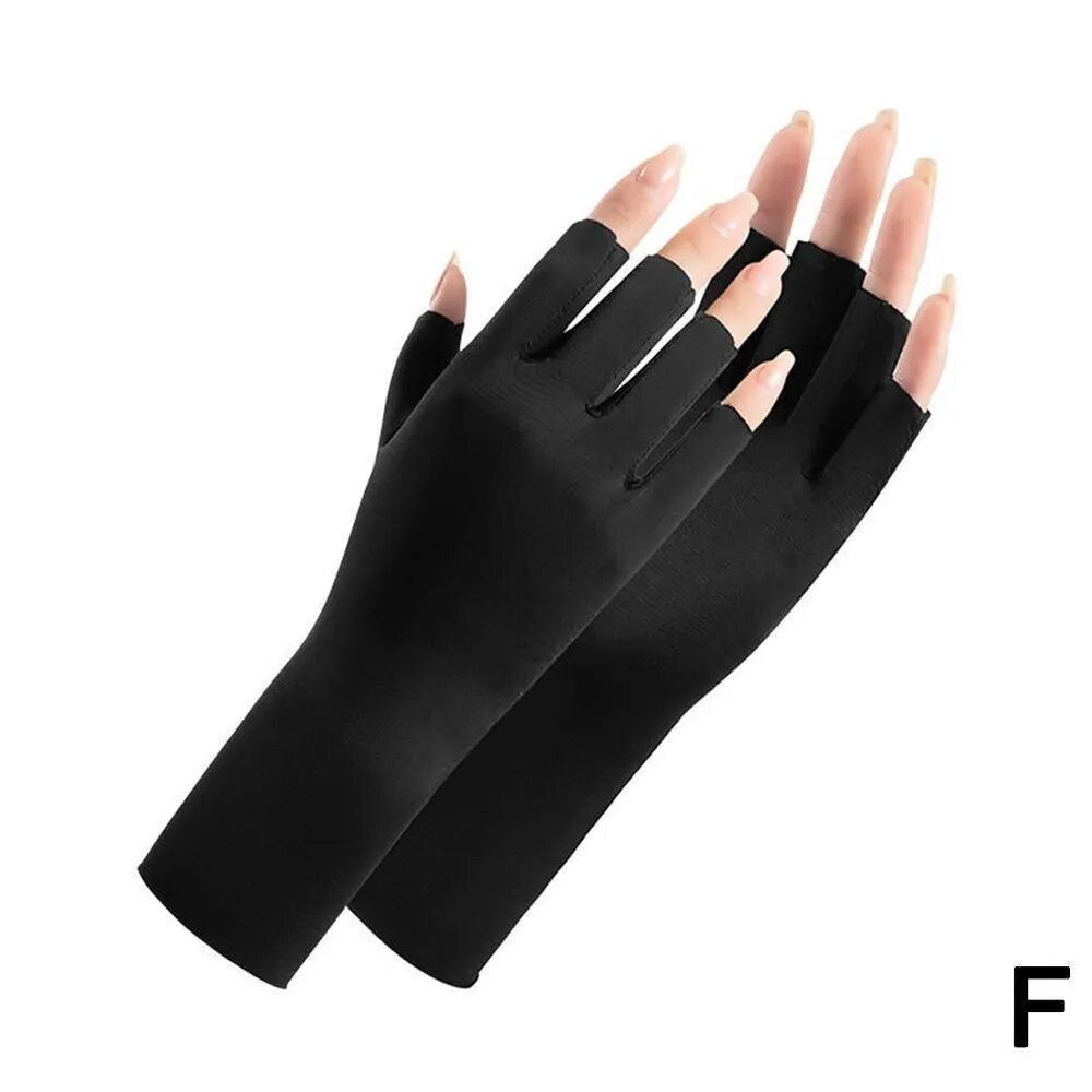 Новые женские эластичные перчатки Ice Silk с защитой от ультрафиолета и защитой от солнца