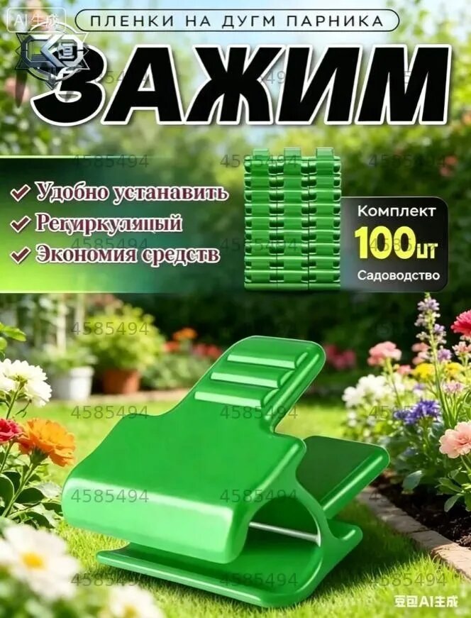 Комплект дуг для парника40 х 30мм, ПВХ (поливинилхлорид), 100 шт