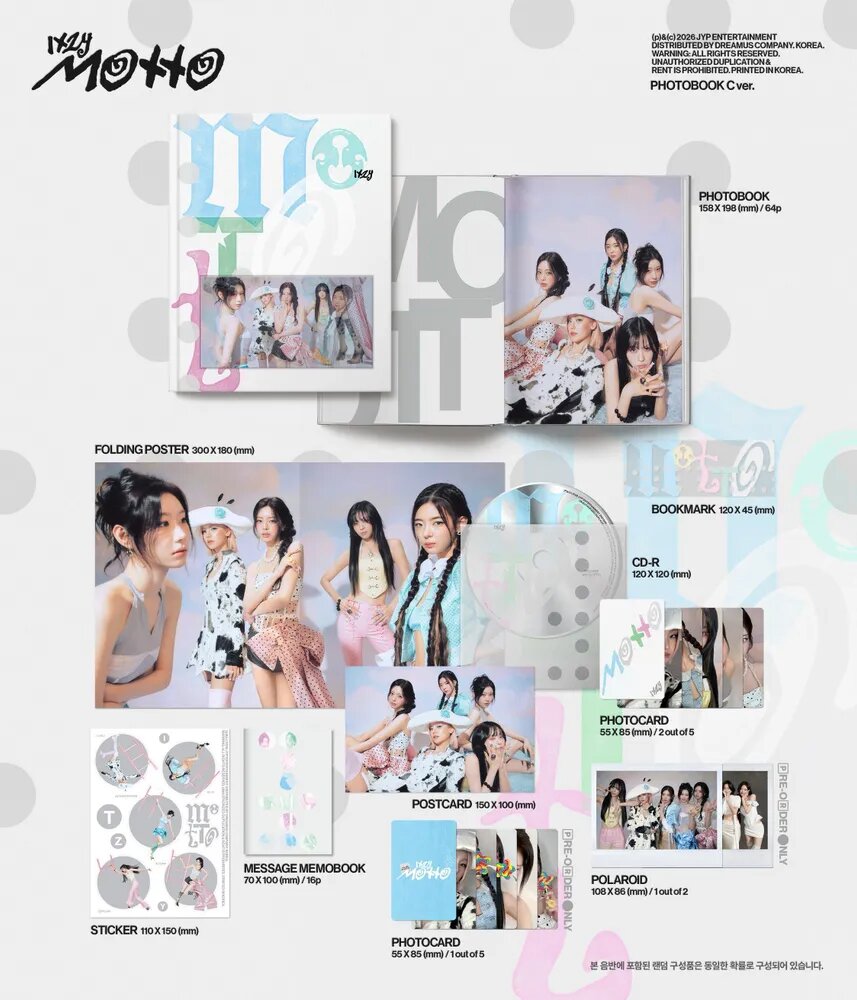 ITZY - 12th Mini Album MOTTO CD+DVD (Импортное издание, Корея, JYP Entertainment) — фото 1