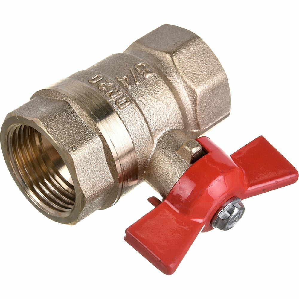 Шаровый кран VALTEC стандарт, рукоятка бабочка 3/4, вн.-вн. VT.122. G.05 — фото 1