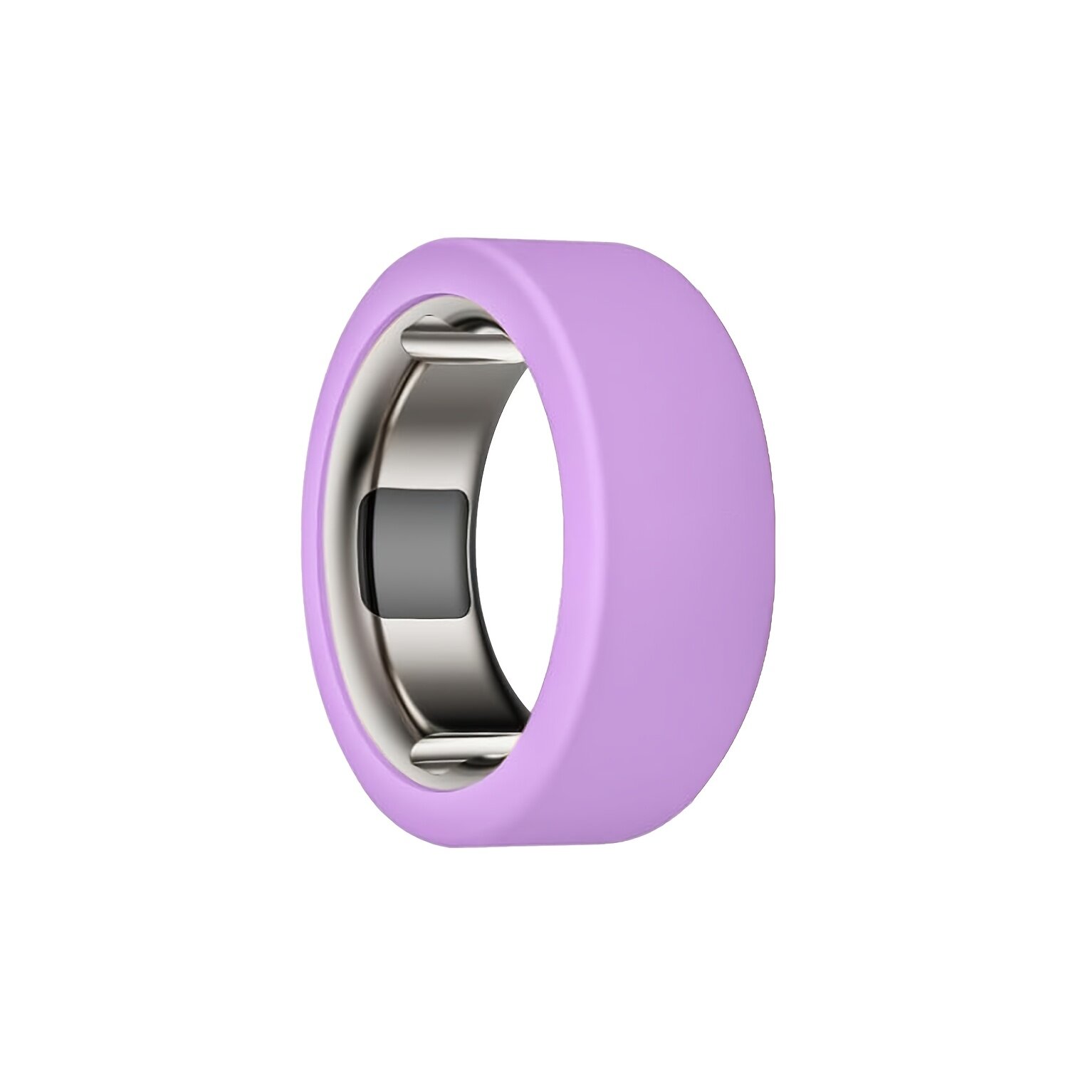 Прозрачный силиконовый чехол-протектор для Galaxy Ring / Oura Ring 4, фиолетовый, размер M