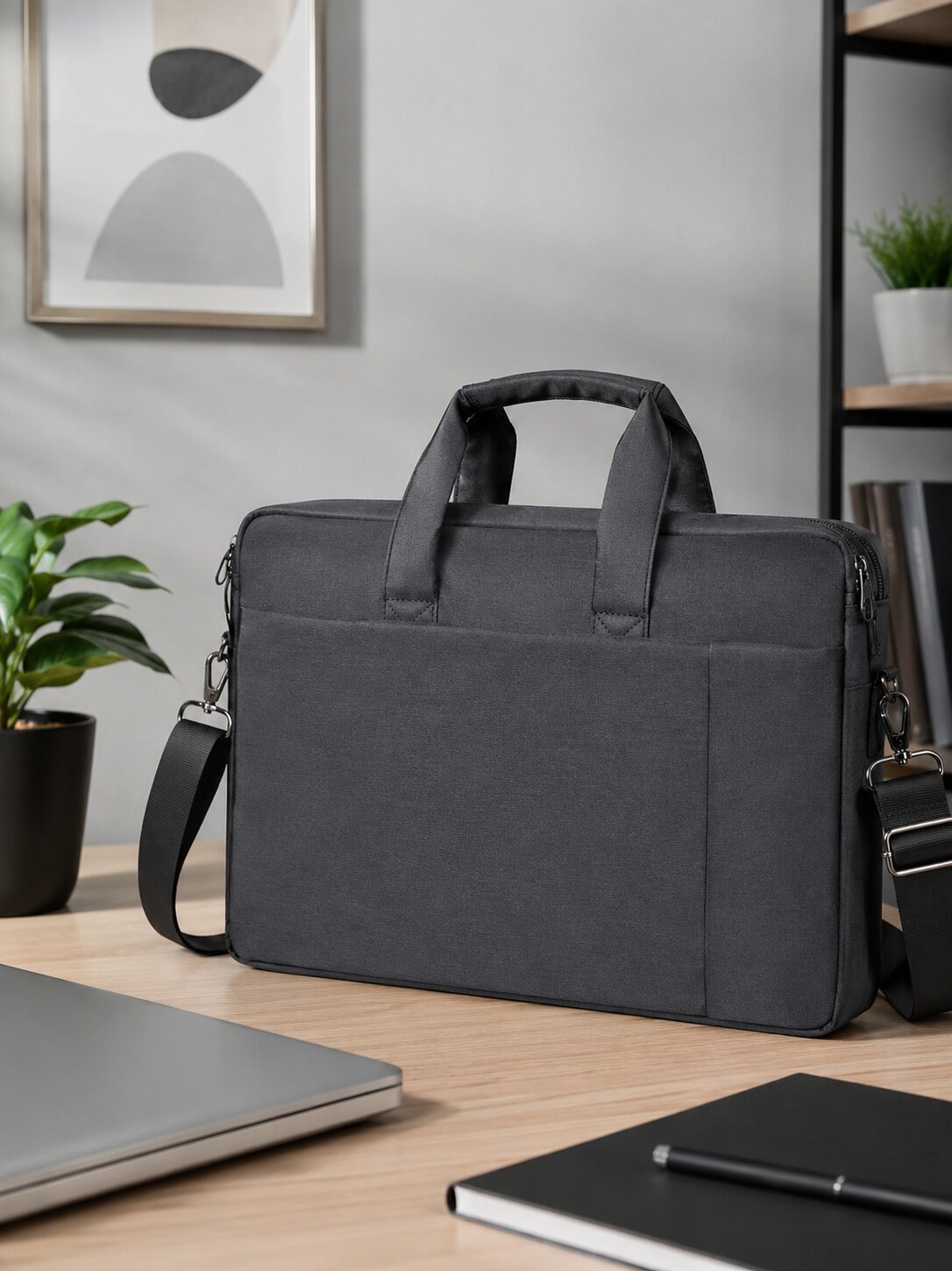 Сумка для ноутбука RivaCase 17.3", черная, полиэстер (8257 BLACK)