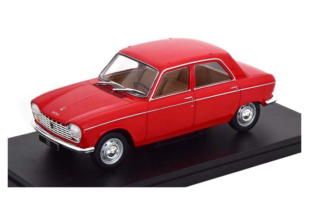 Модель коллекционная WHITEBOX Peugeot 204 1968 red