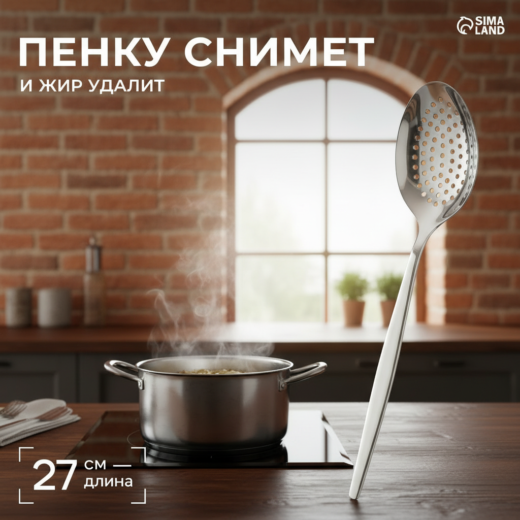 Пеносниматель 27х6 см 2 5 мм профессиональный серебристый