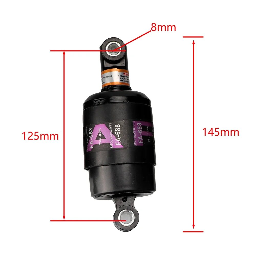 Задняя амортизационная вилка MEROCA 125mm