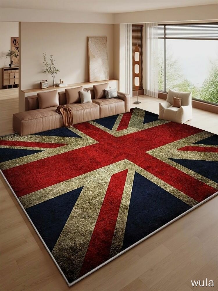 Ковёр British flag (Великобритания) 160x230 см, wula, 复古ный дизайн, для гостиной, ковролин — фото 1