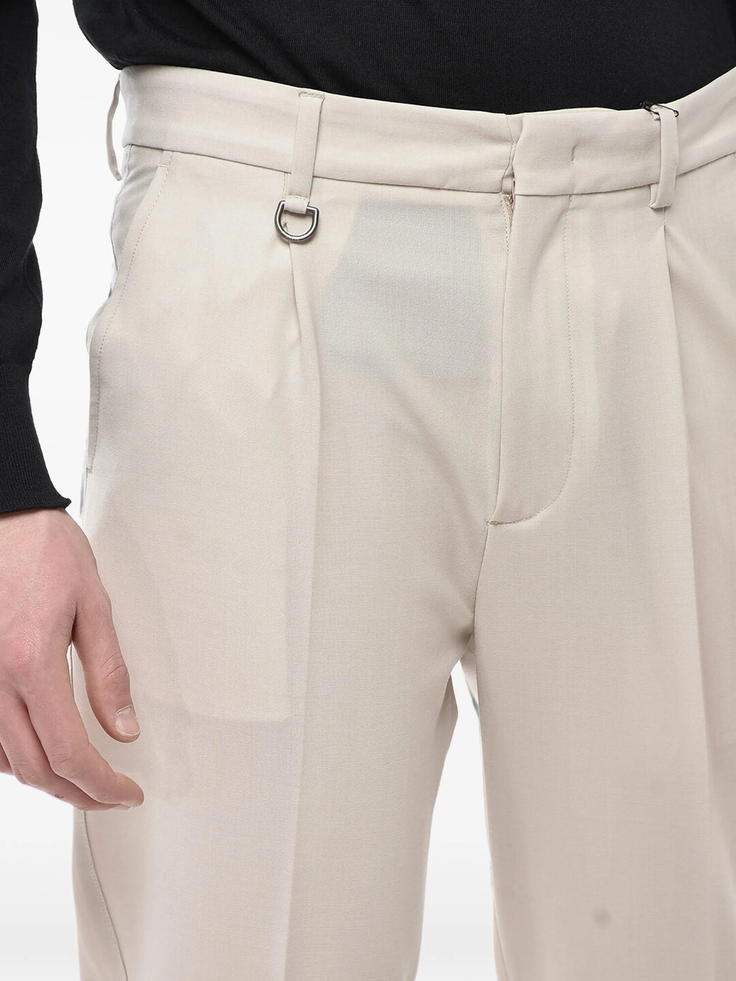 Брюки Paolo Pecora Single-pleat turn-up trousers, размер 48 — фото 1