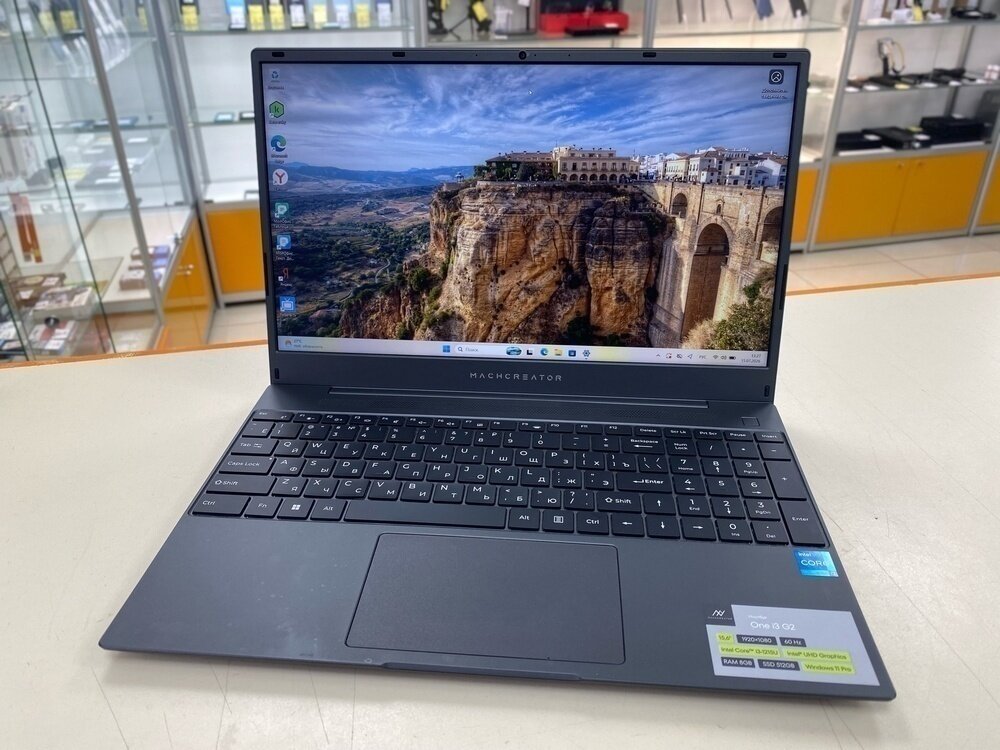 Ноутбук Machcreator One i3 G2 /JJ00G100HRU/Core i3-1215U/8Gb/512Gb/15.6 FHD IPS/Win11Pro, серый