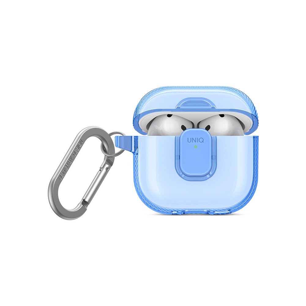Чехол Uniq Glase Pro для Airpods 4 синий