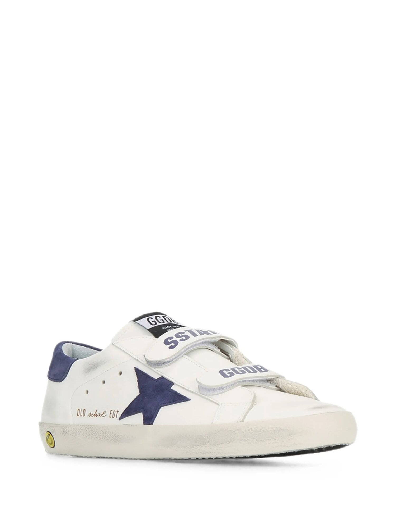 Кроссовки Golden Goose Old School star-patch sneakers, размер 37, бежевый/белый — фото 1