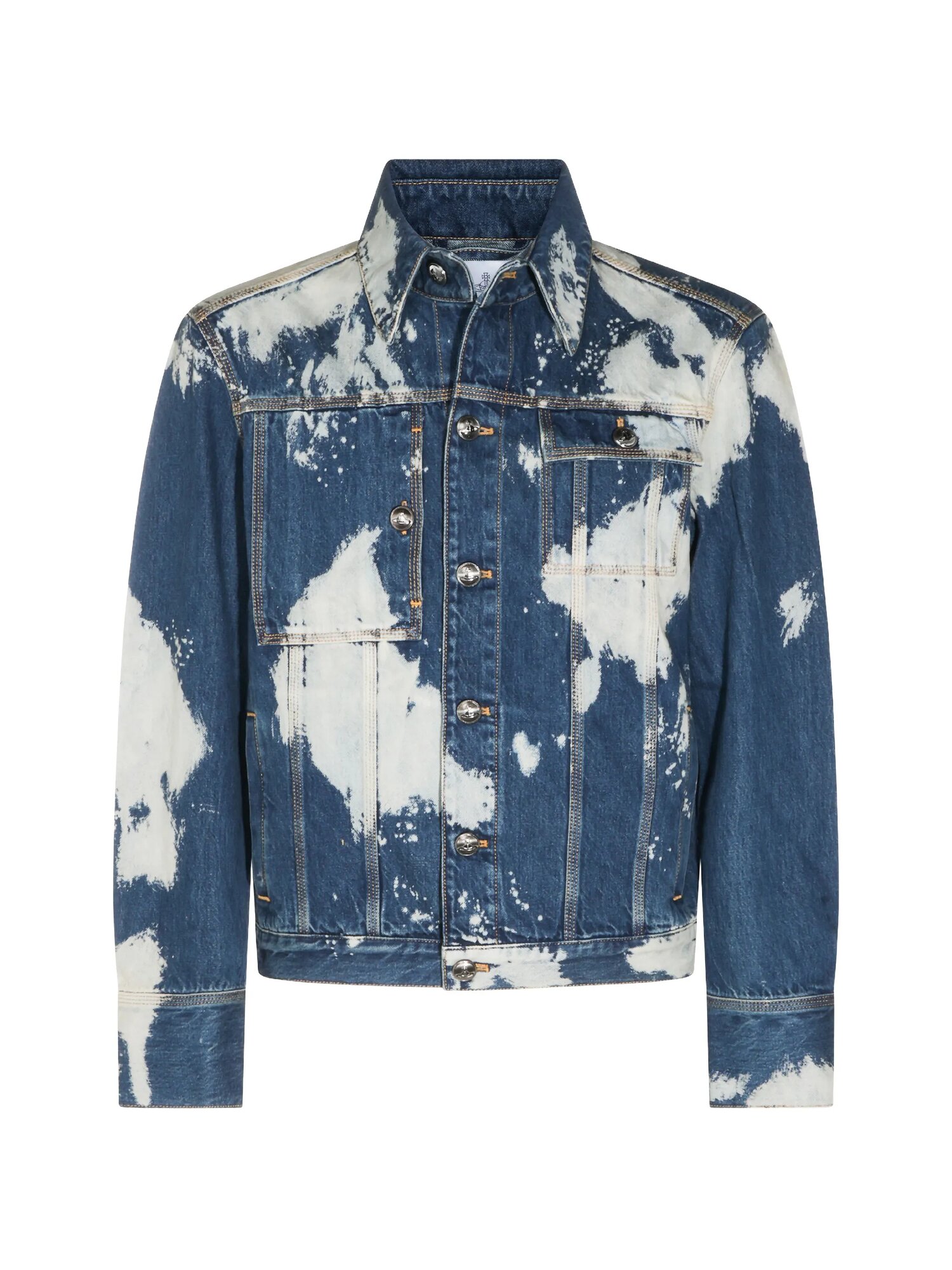 Куртка Vivienne Westwood Bleach-effect denim jacket