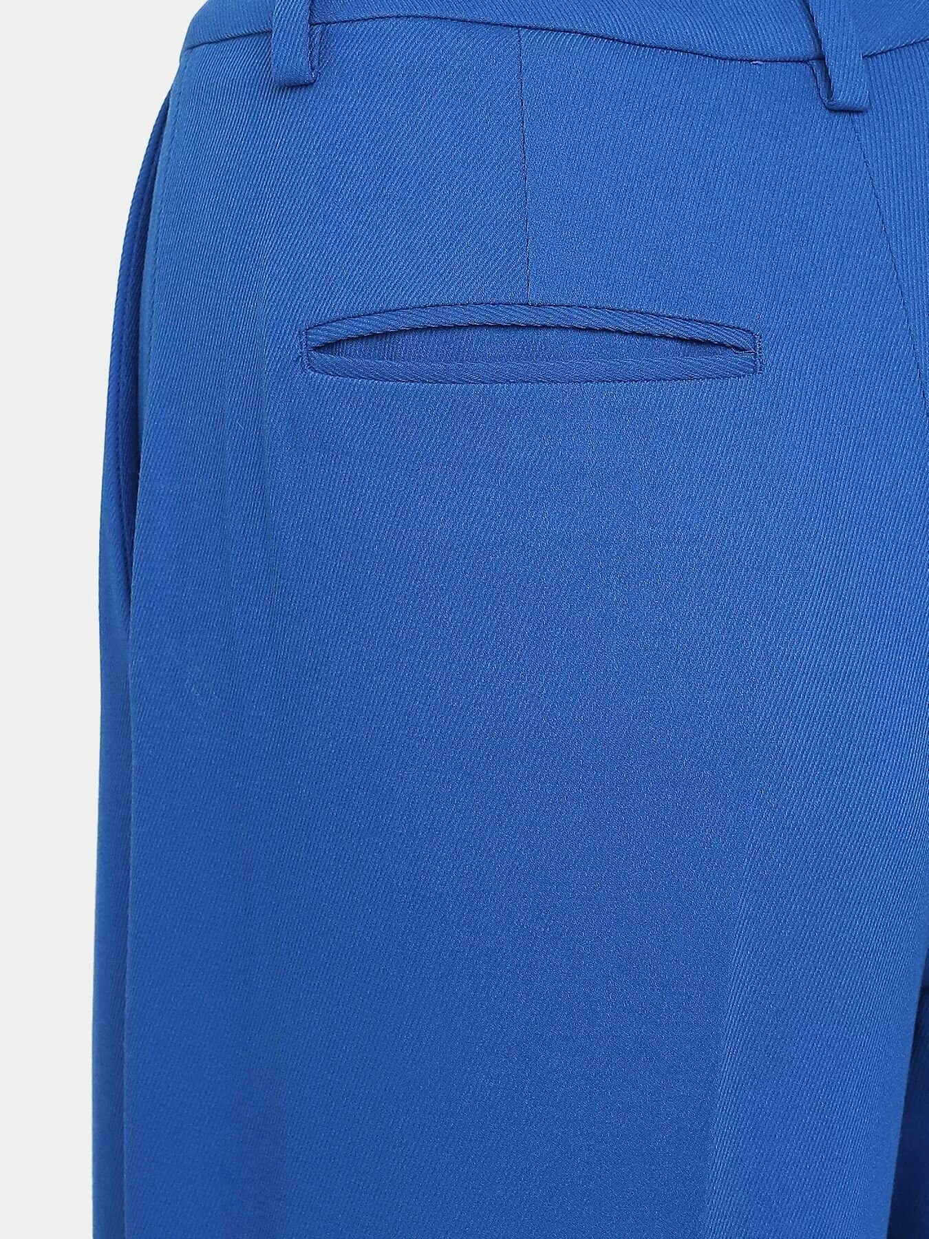 Брюки палаццо JUST CLOTHES Весна-лето 2025, размер 42, синий — фото 1