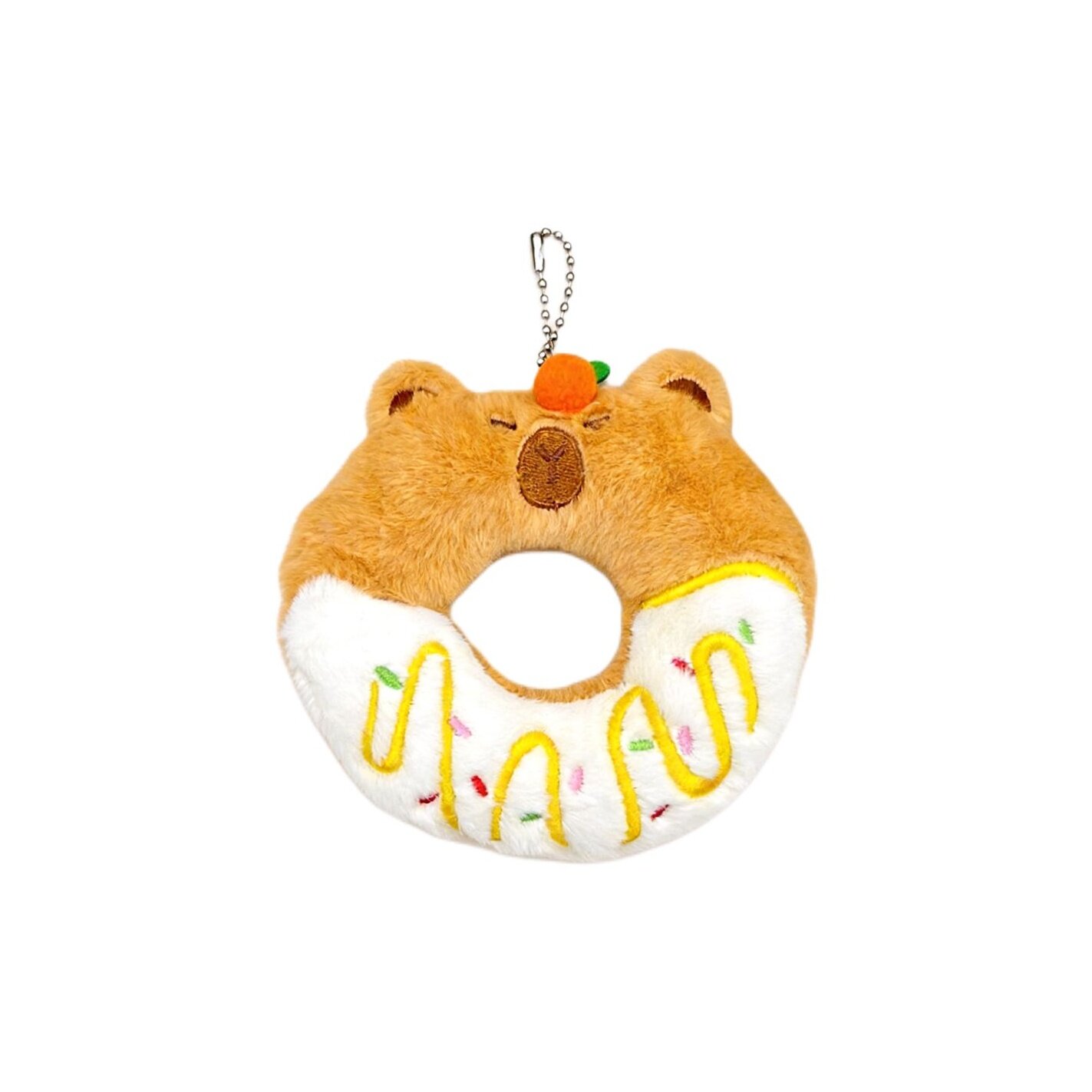 MENGO Cute and Adorable Cute и Adorables Капибара Стиль Пончик Уют и Гармония Плюшевые Брелки H11,5см
